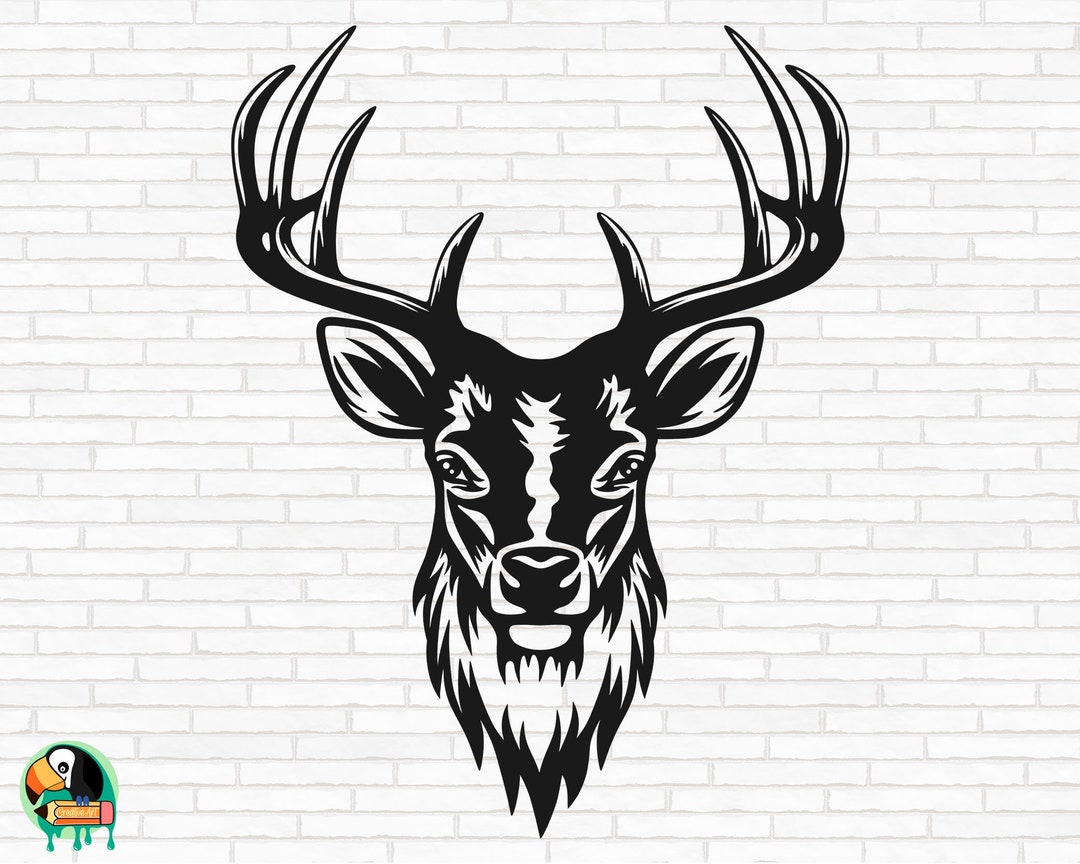Buck Head SVG, Deer Head Svg, Deer Hunting Svg, Deer Svg, Hunting Svg, Instant Download, Cut ...