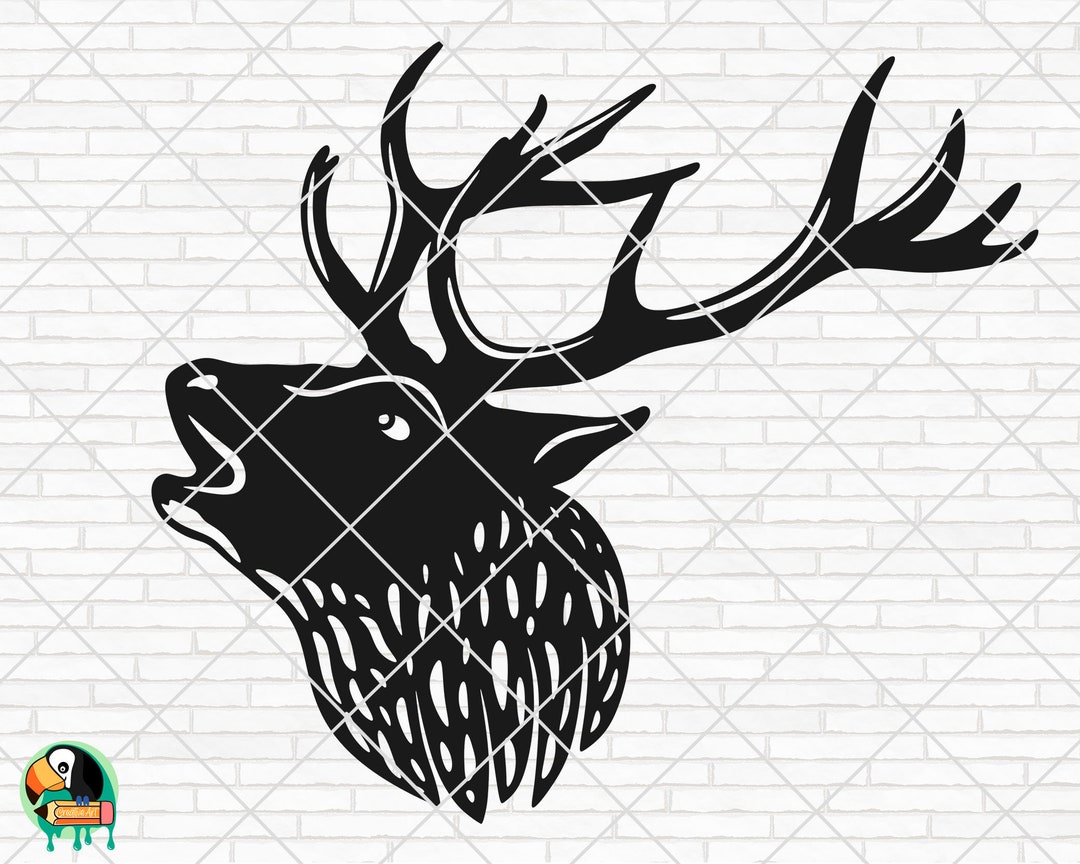 Deer Head Silhouette SVG, Venado svg, Deer Vector, Venado PNG, Animal ...