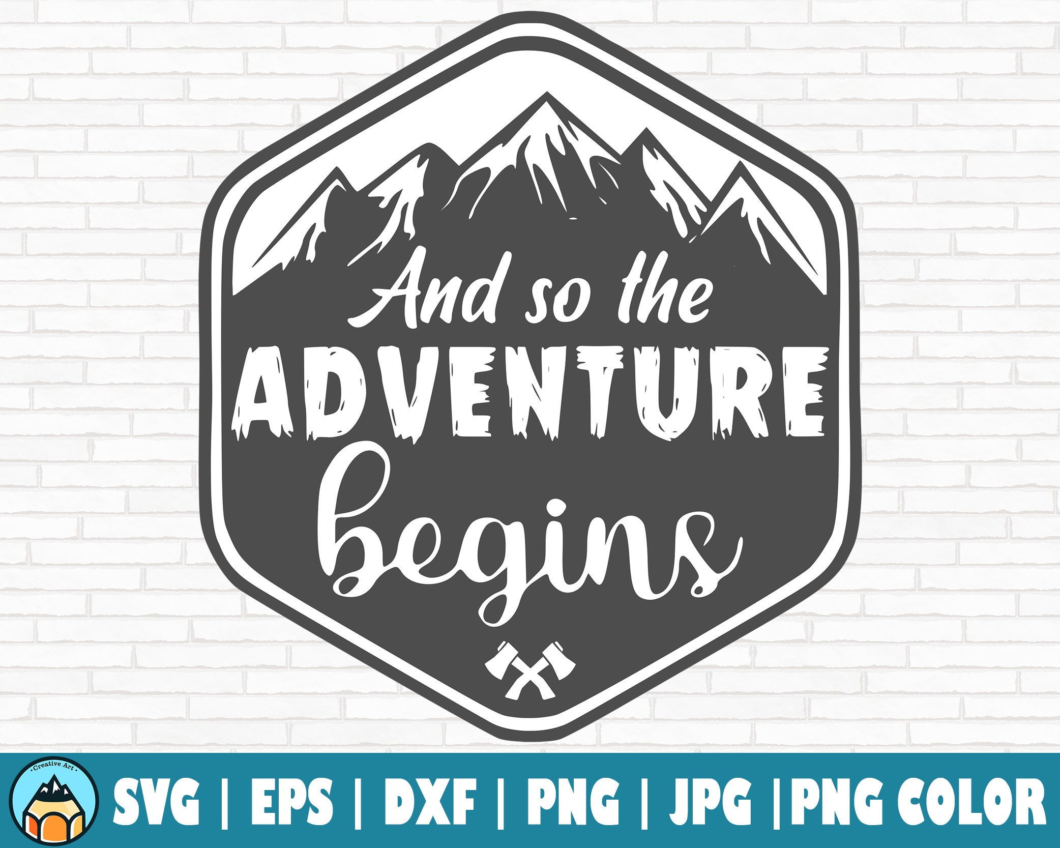 And So The Adventure Begins SVG Cut File printable vector | Etsy