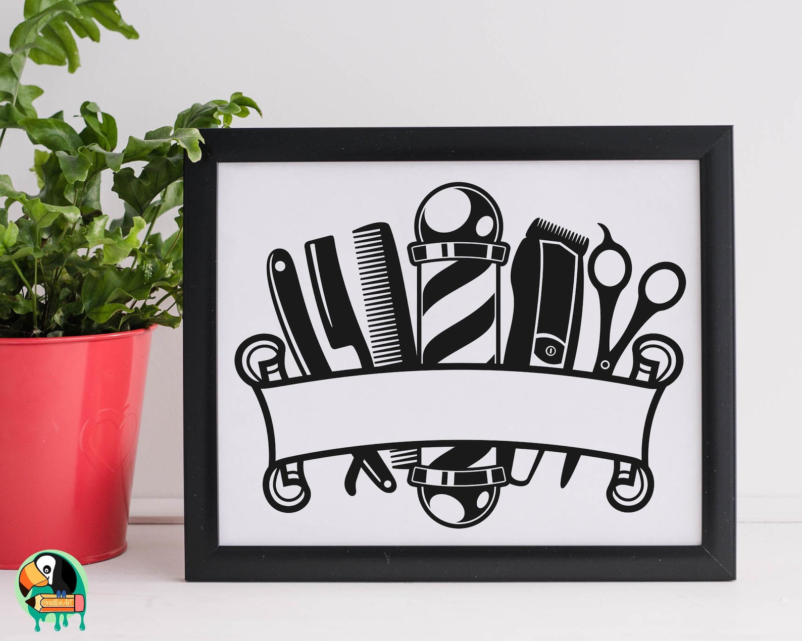 Barbershop Logo SVG, Barber Shop Svg, Barber Logo Svg, Hair Stylist ...