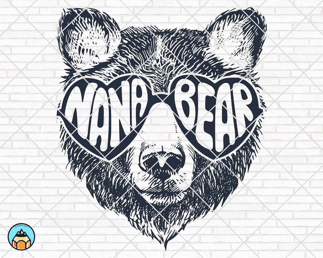 Nana Bear SVG, Nana Bear With Sunglasses, Nana SVG, Bear Svg, Nana Bear ...