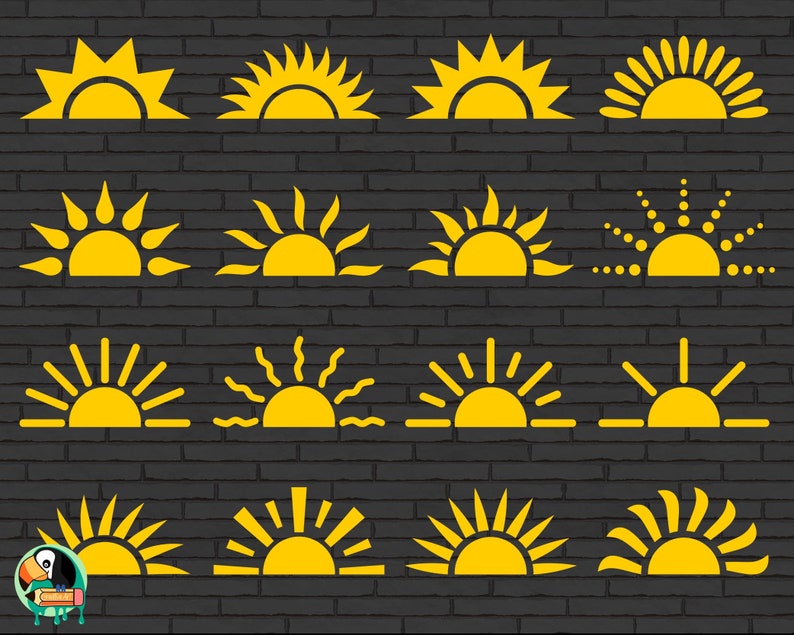 Sunset SVG Sun Svg Sunrise Svg Sunshine Svg Sunset Bundle - Etsy