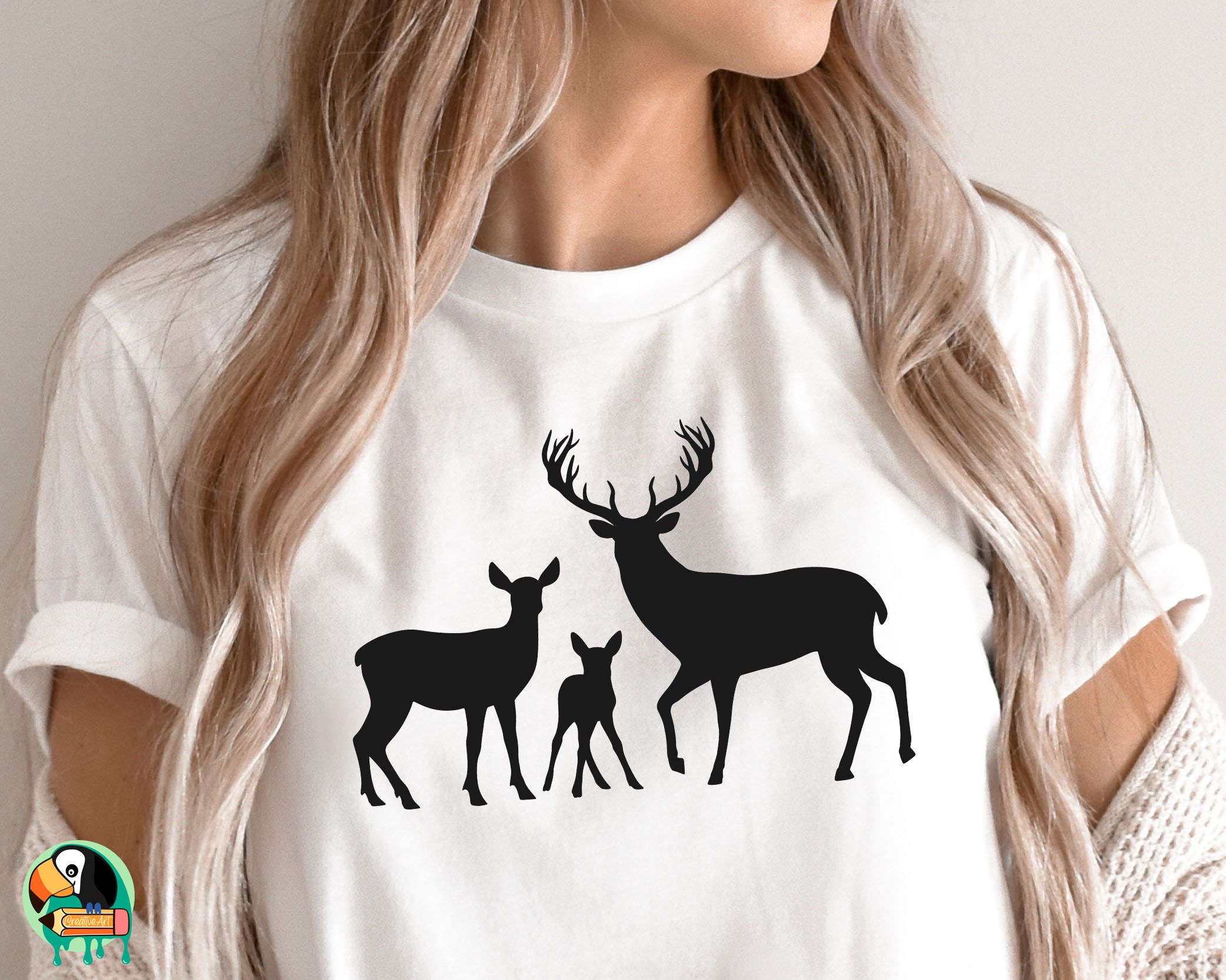 Deer Family SVG Buck Svg Deer Svg Wilderness Svg Buck and - Etsy UK