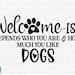 Dog Welcome Sign SVG, Dog Sign Svg, Welcome Sign Svg, Round Front Door ...