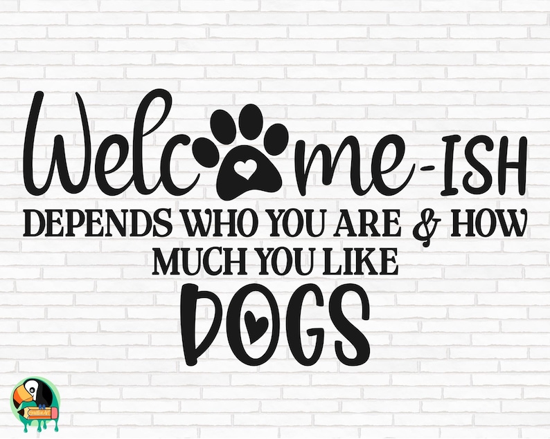 Dog Welcome Sign SVG Dog Sign Svg Welcome Sign Svg Round - Etsy UK