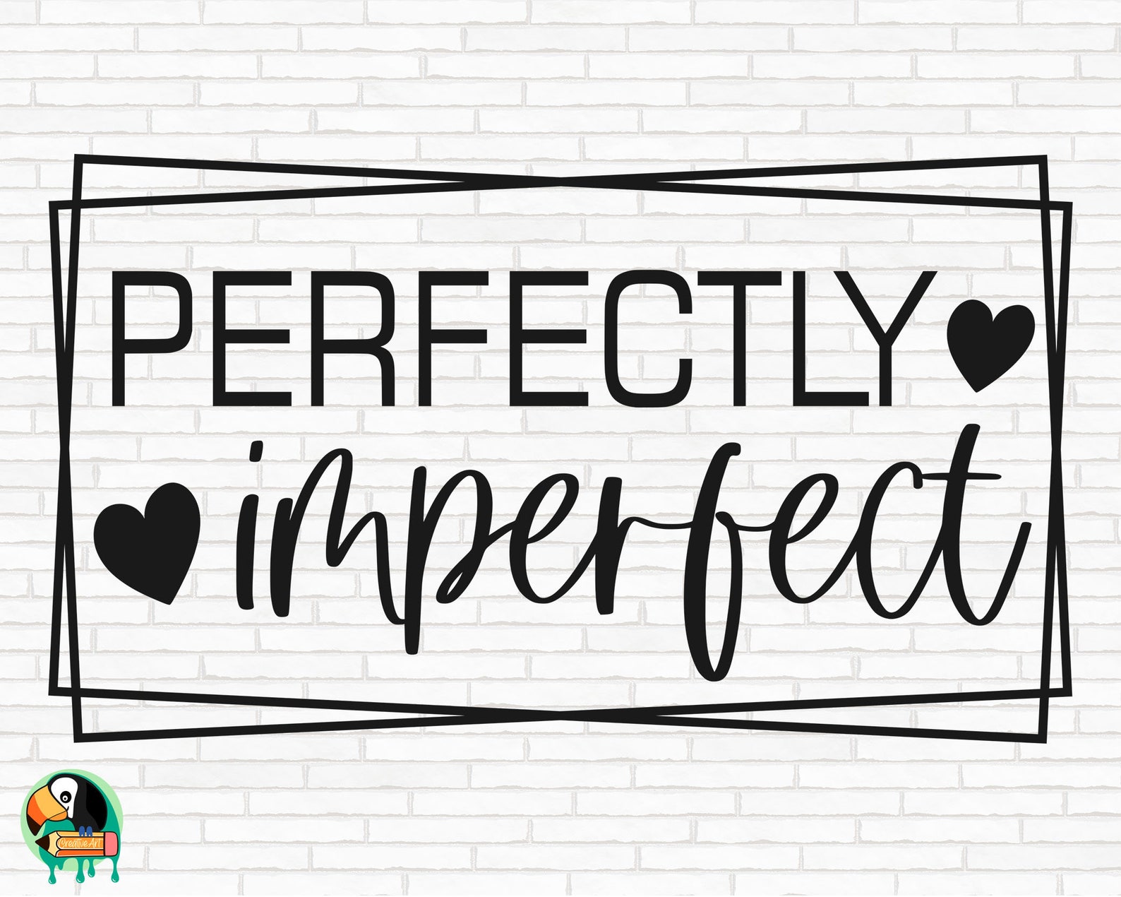 Perfectly Imperfect SVG Mom Quote Svg Motivational Svg - Etsy