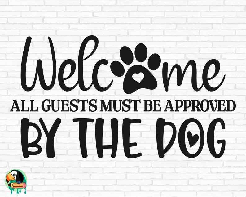 Dog Welcome Sign SVG Dog Sign Svg Welcome Sign Svg Round - Etsy Canada