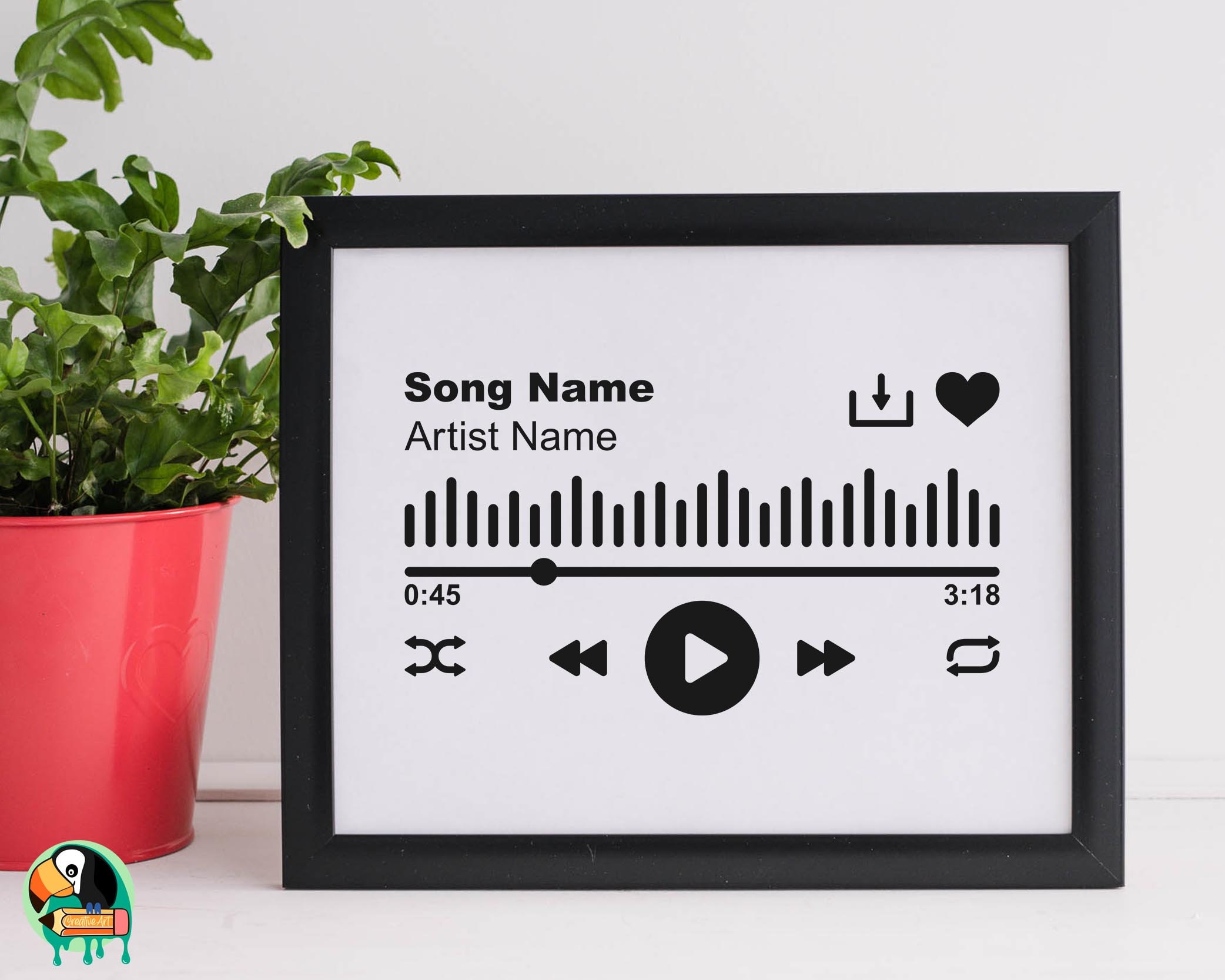 Music Player SVG Audio Svg Spotify Svg Player Display Svg - Etsy Denmark