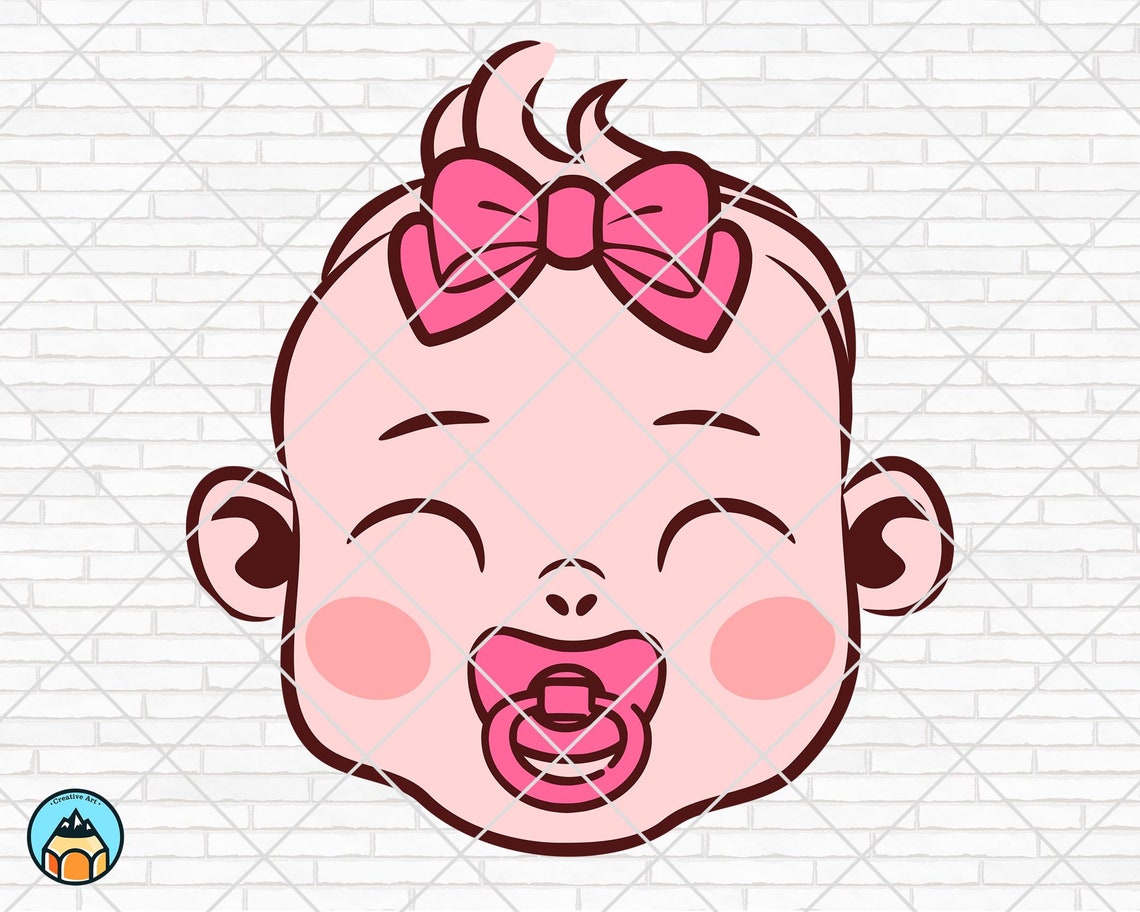 Baby Face Svg Baby Svg Newborn Svg Baby Girl Svg Baby Boy - Etsy