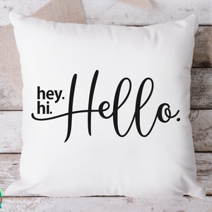 Hi. Hey. Hello SVG, Welcome Svg, Door Hanging Svg, Welcome Sign Svg ...