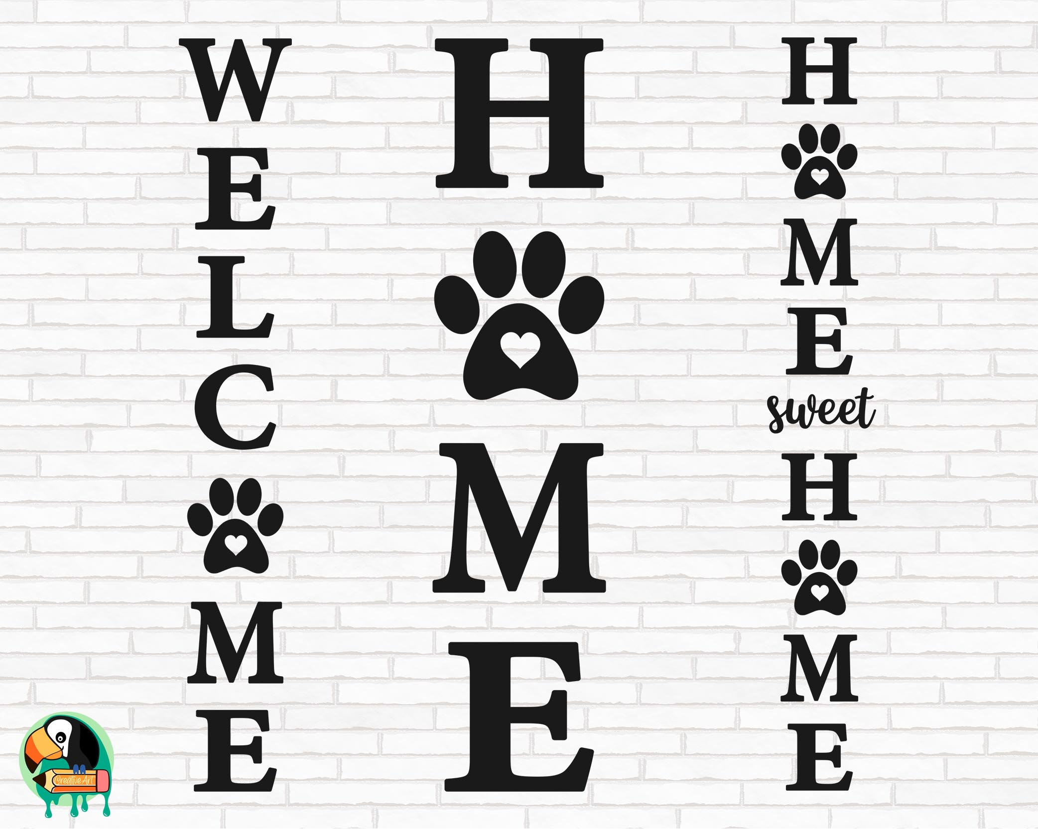 Dog Welcome Sign SVG Dog Sign Svg Welcome Sign Svg Round - Etsy UK