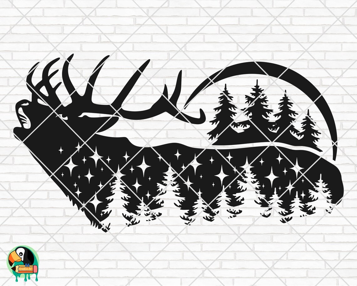 Deer Outdoor SVG Deer Svg Deer Head Svg Deer Vector Deer - Etsy