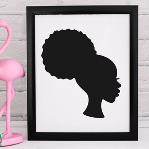Afro Puff SVG, Black Woman Svg, Puff Hairstyle Svg, Afro Hair Svg ...