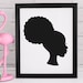 Afro Puff SVG, Black Woman Svg, Puff Hairstyle Svg, Afro Hair Svg ...