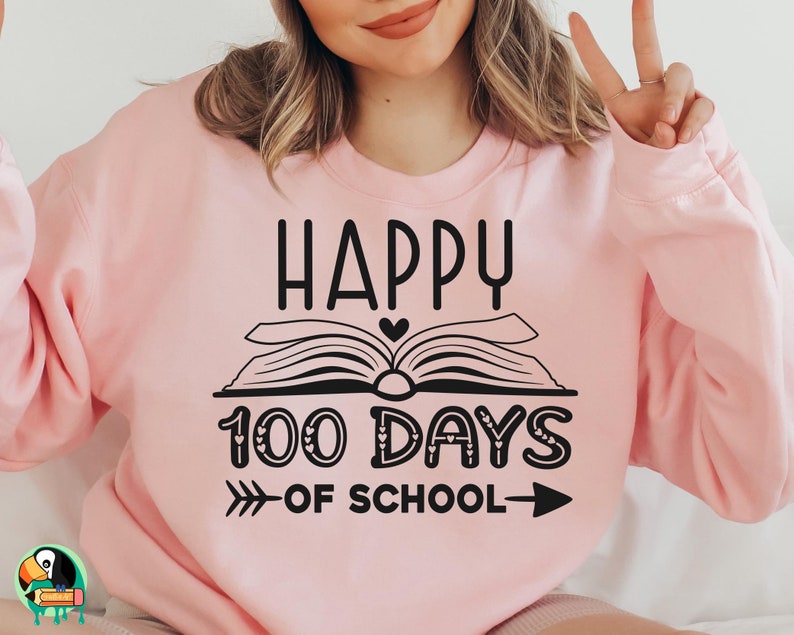 Happy 100 Days of School SVG Teacher Svg 100th Days of - Etsy