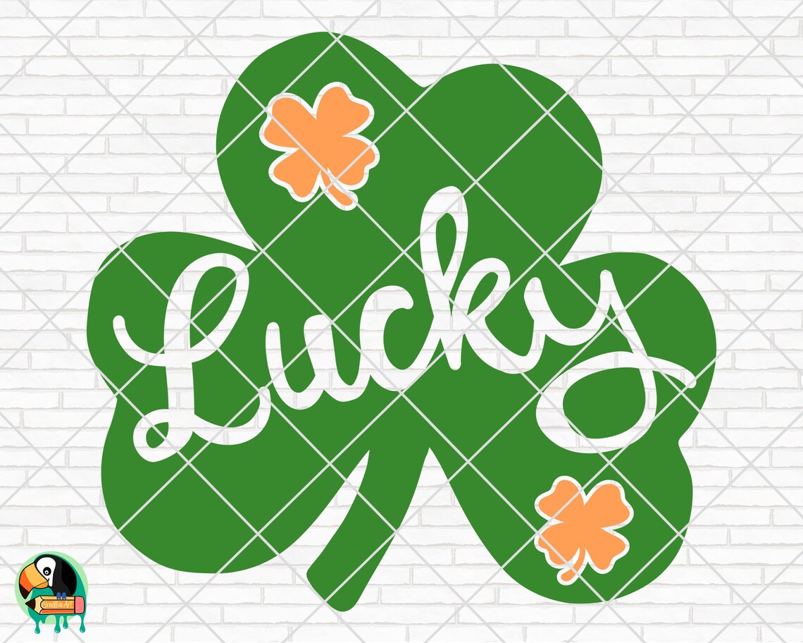 Lucky Svg St Patrick's Day Svg Irish Svg Shamrock Svg | Etsy