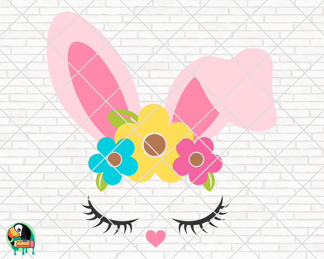 Bunny Face SVG, Spring Svg, Easter Svg, Spring Design for Shirts ...