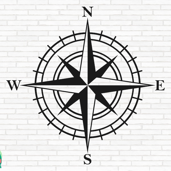 Compass Rose Transfer - Etsy