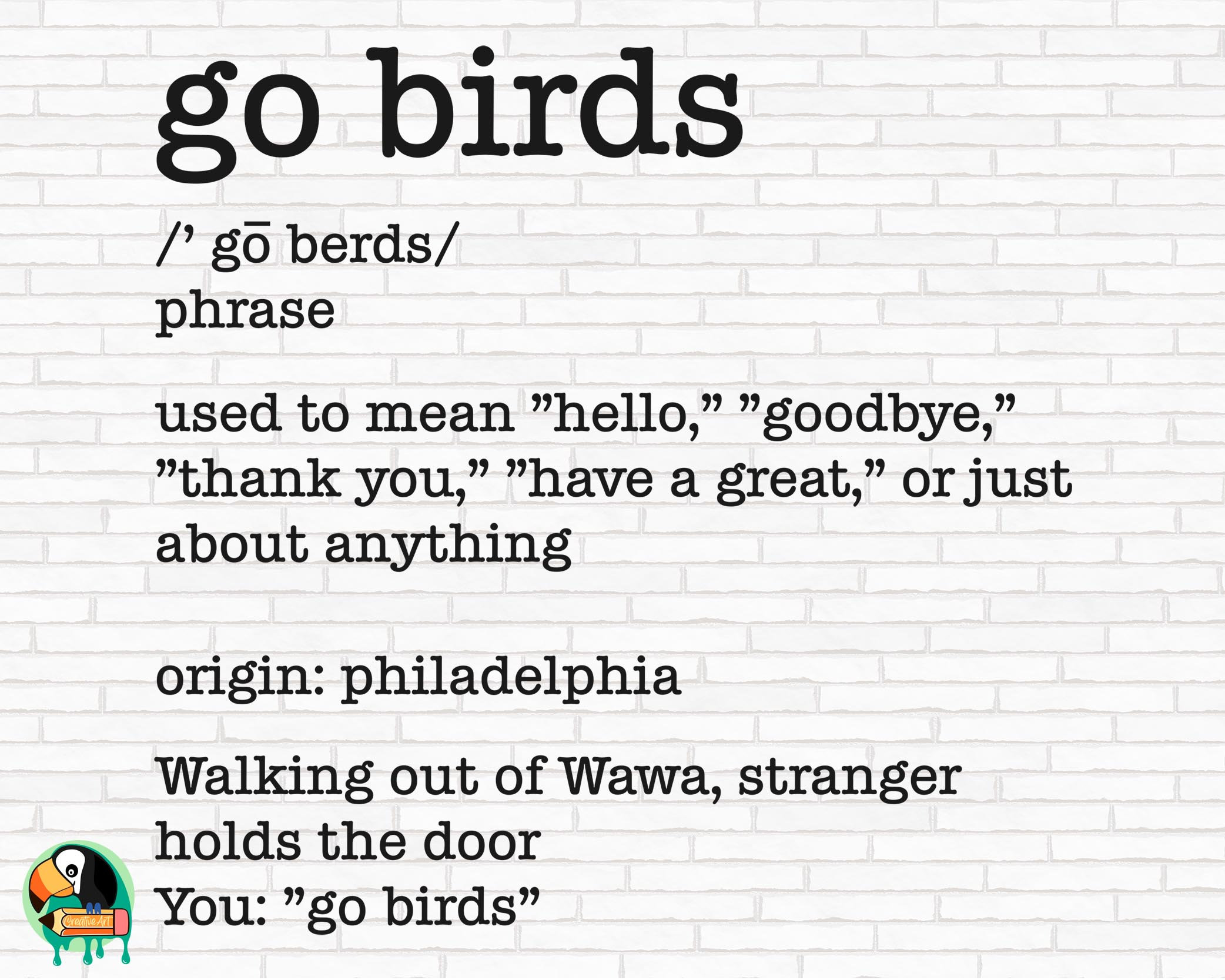 Go Birds Definition SVG Go Birds Svg Philadelphia Svg Go - Etsy Australia