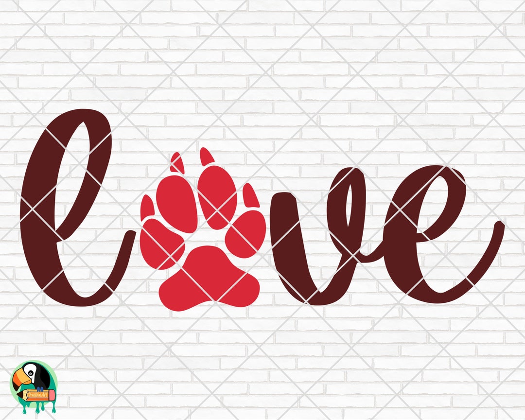 Love Dog SVG, Dog Lovers Svg, Love Dog Cut Files, Cricut, Silhouette ...