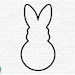 Easter Peep SVG, Easter Bunny Svg, Peep Svg, Bunny Svg, Easter Svg ...