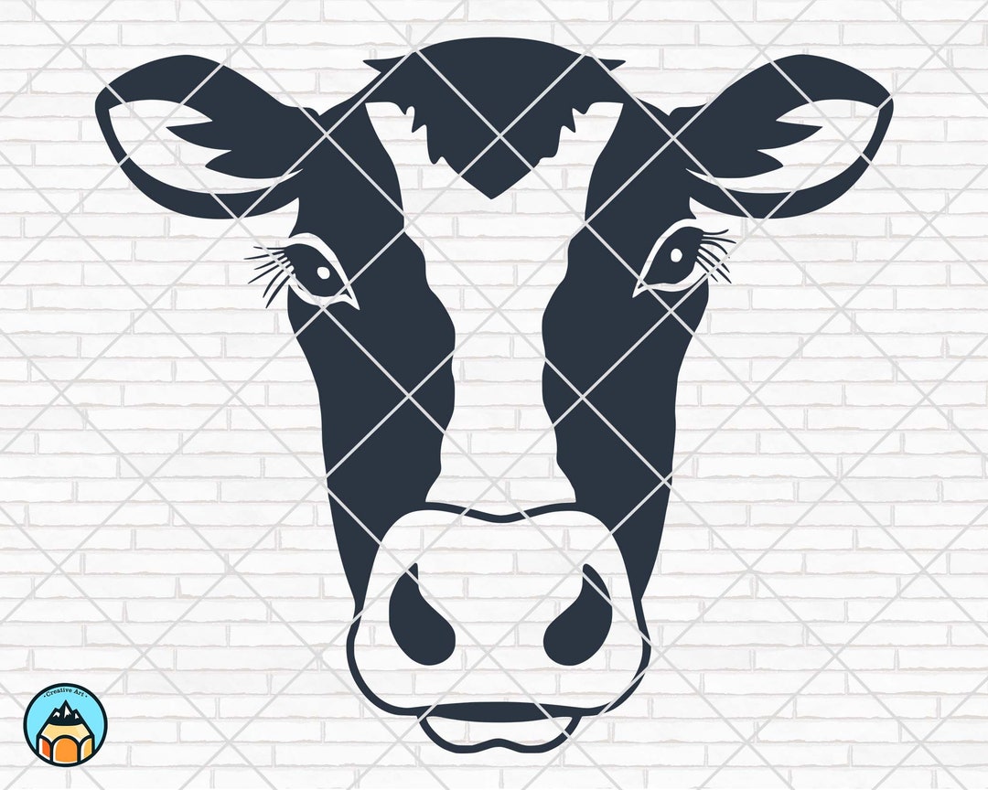Cow Face Svg, Cow Svg, Cute Cow Svg, Heifer Svg, Cow Head Svg, Calf Svg ...