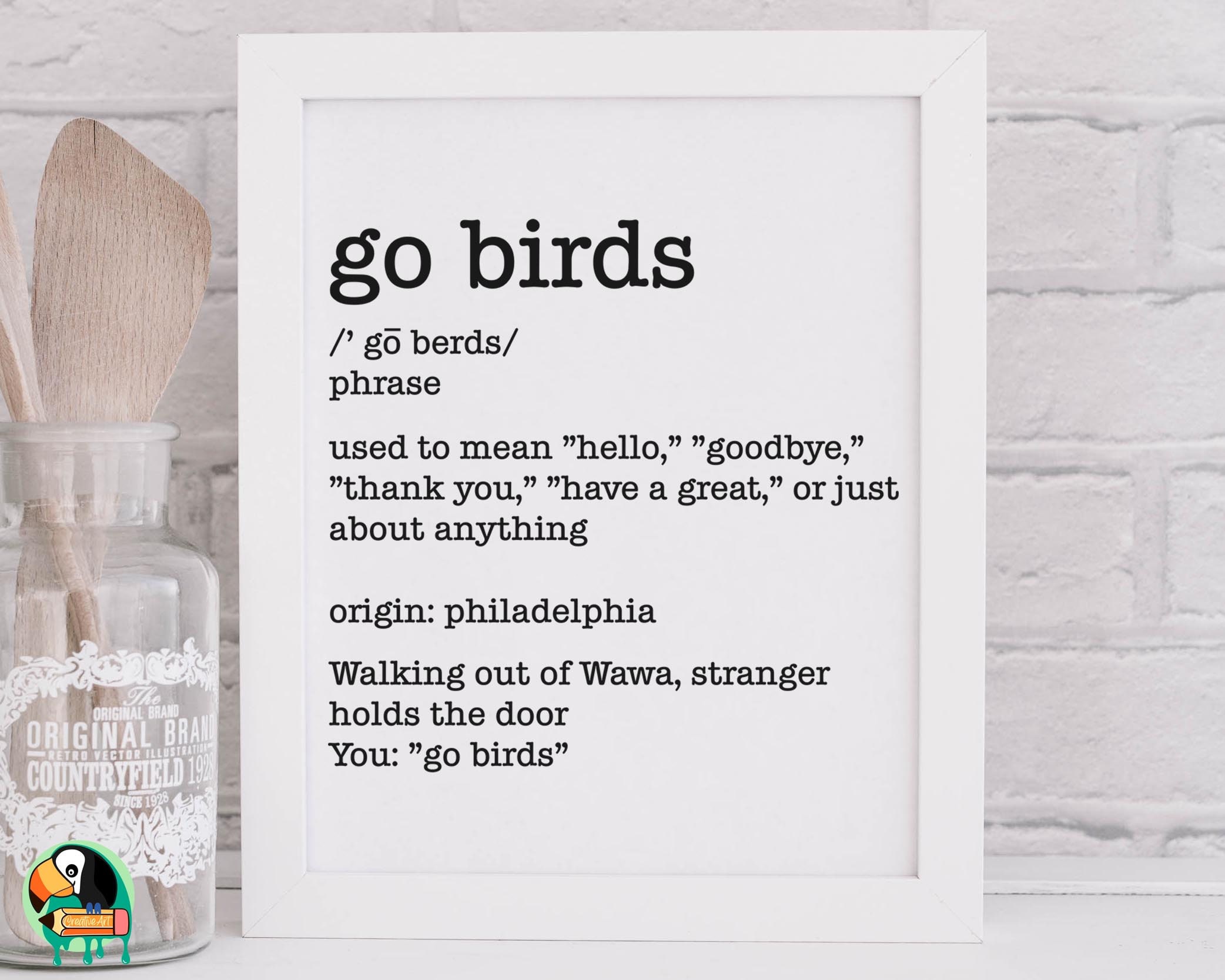 Go Birds Definition SVG Go Birds Svg Philadelphia Svg Go - Etsy Australia