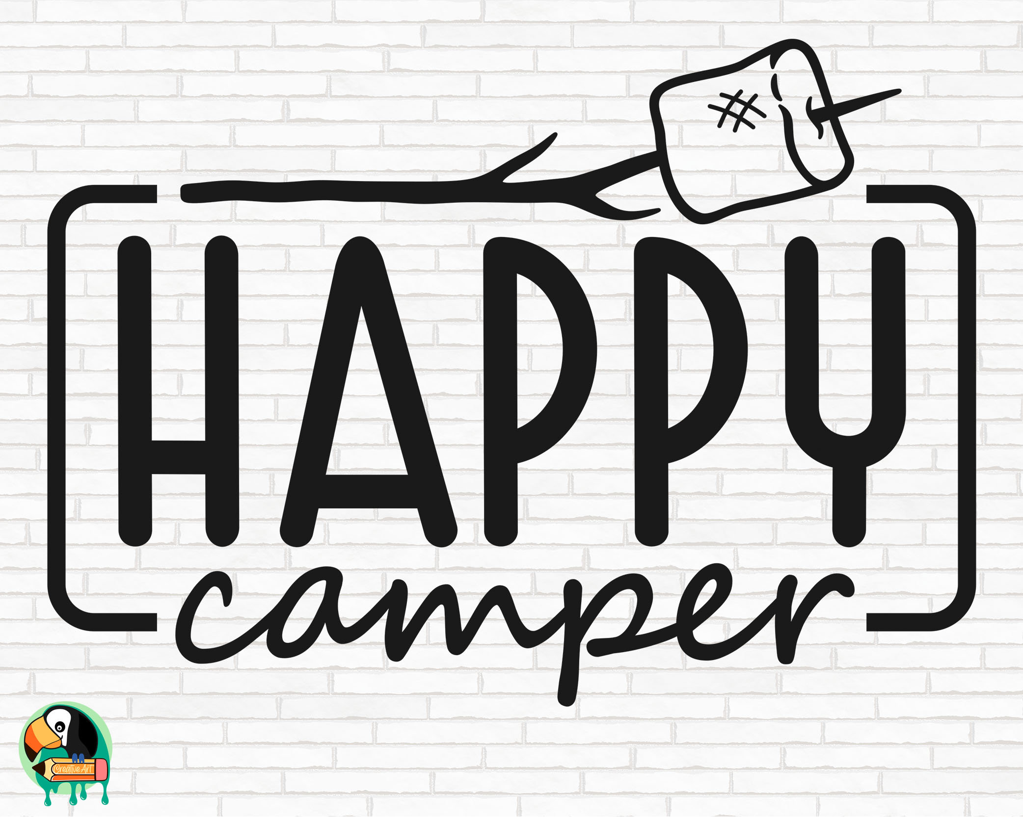 Happy Camper SVG, Camping Svg, Outdoor Svg, Adventure Svg, Marshmallow ...