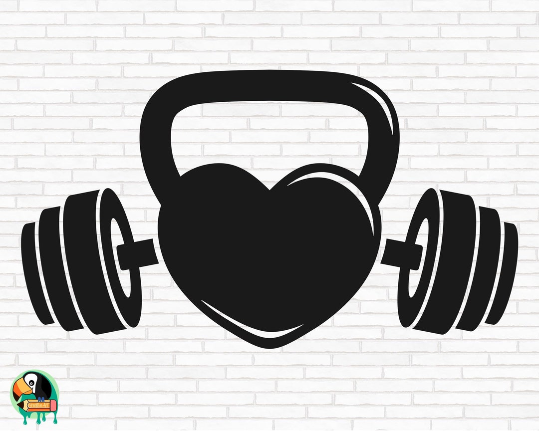 Barbell SVG, Kettlebell Svg, Love Gym Svg, Workout Svg, Fitness Svg ...