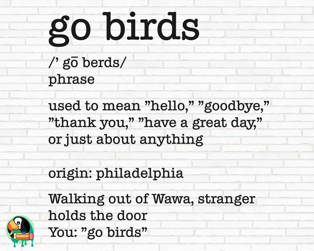 Go Birds Definition SVG, Go Birds Svg, Philadelphia Svg, Go Birds ...
