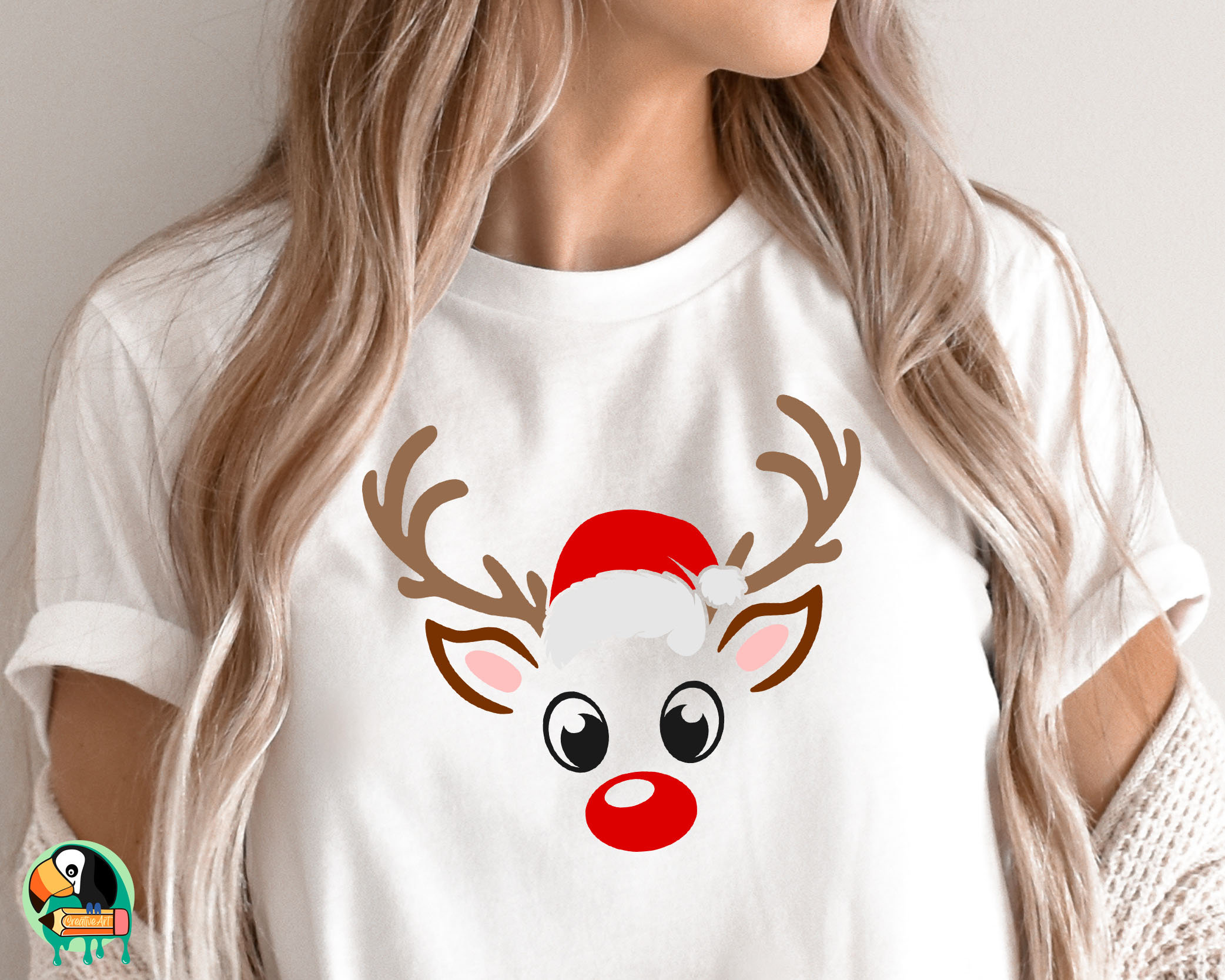 Reindeer Faces SVG Rudolph Face Svg Girl Reindeer Svg Boy - Etsy UK