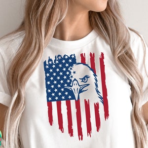 Patriotic Eagle Flag SVG, American Flag Svg, USA Flag Svg, 4th July Svg ...
