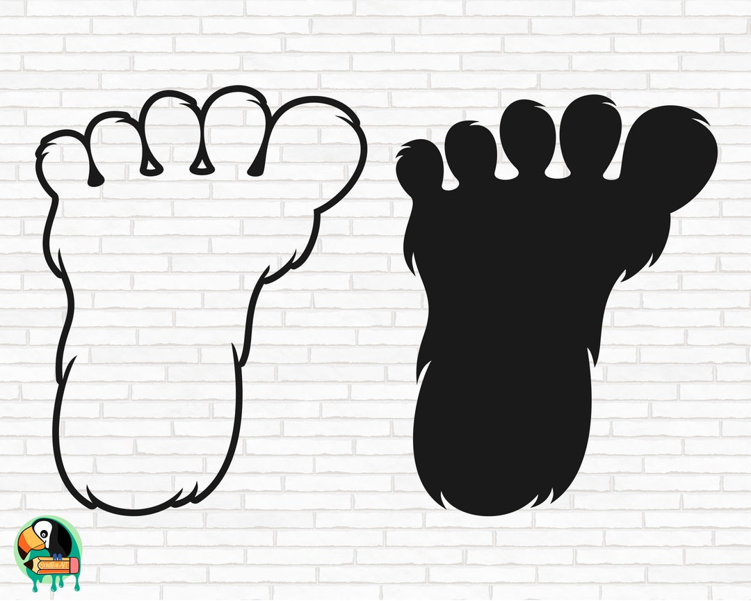 Bigfoot Print SVG, Big Foot Svg, Yeti Svg, Sasquatch Svg, Bigfoot ...