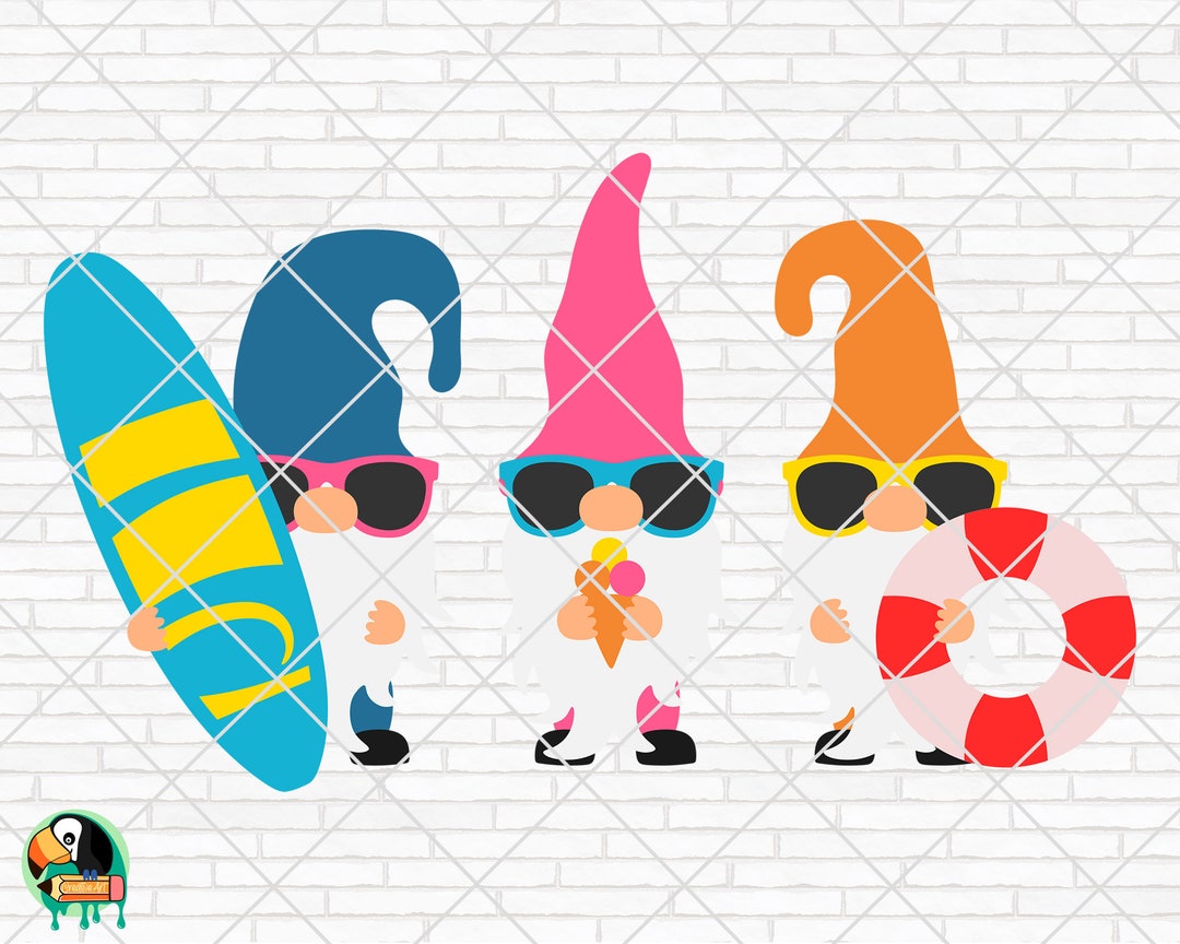 Beach Gnomes SVG, Summer Svg, Beach Svg, Summer Design for Shirts ...