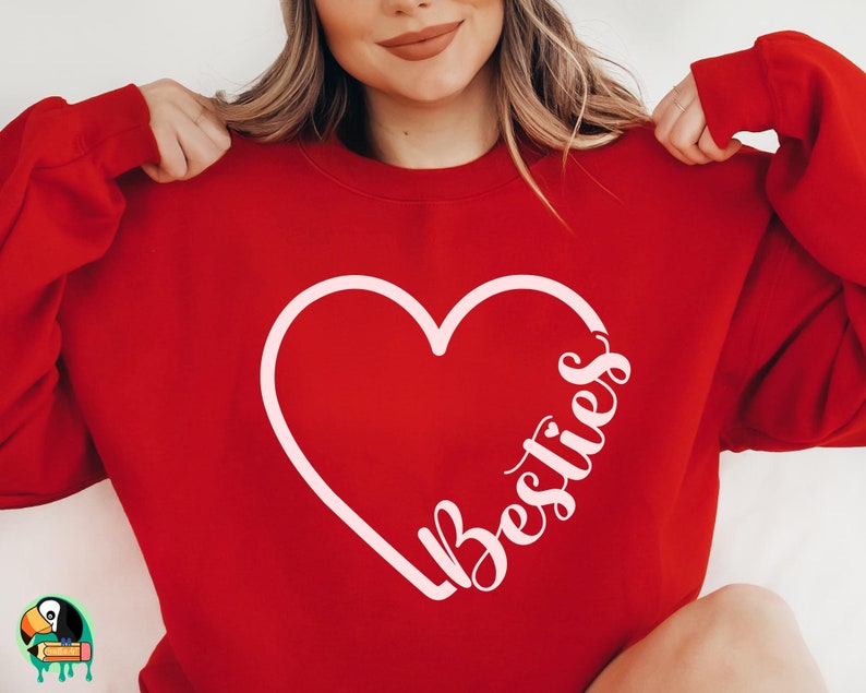 Besties Heart SVG Besties Svg Best Friends Svg Bff Svg - Etsy