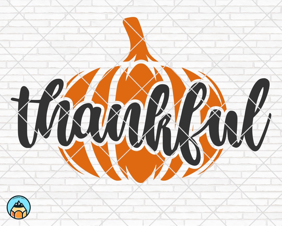 Thankful Svg, Pumpkin Svg, Halloween Svg, Thanksgiving Svg, Autumn Svg ...