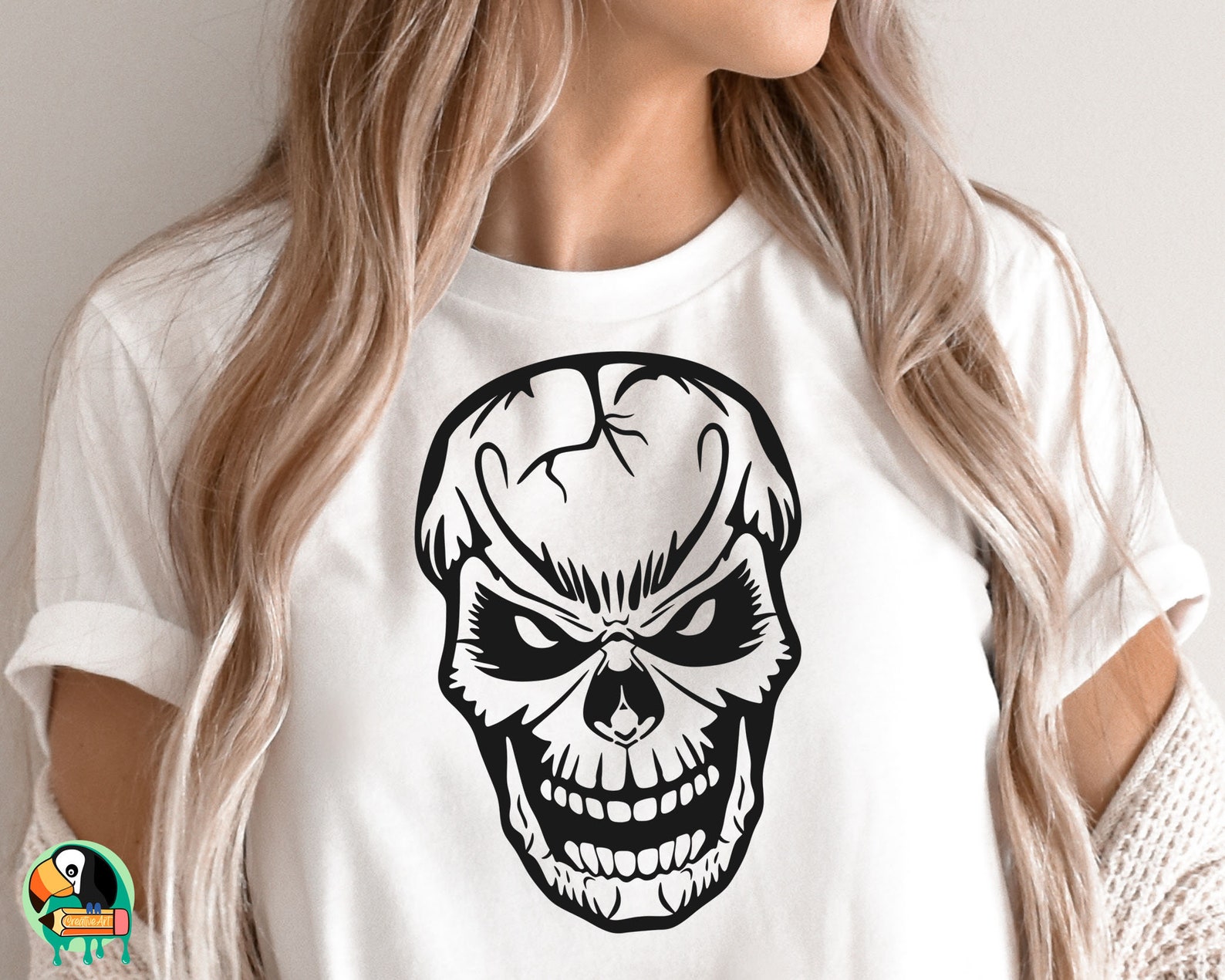 Skull SVG Skull Head Svg Skeleton Head Svg Scary Skull Svg - Etsy Canada