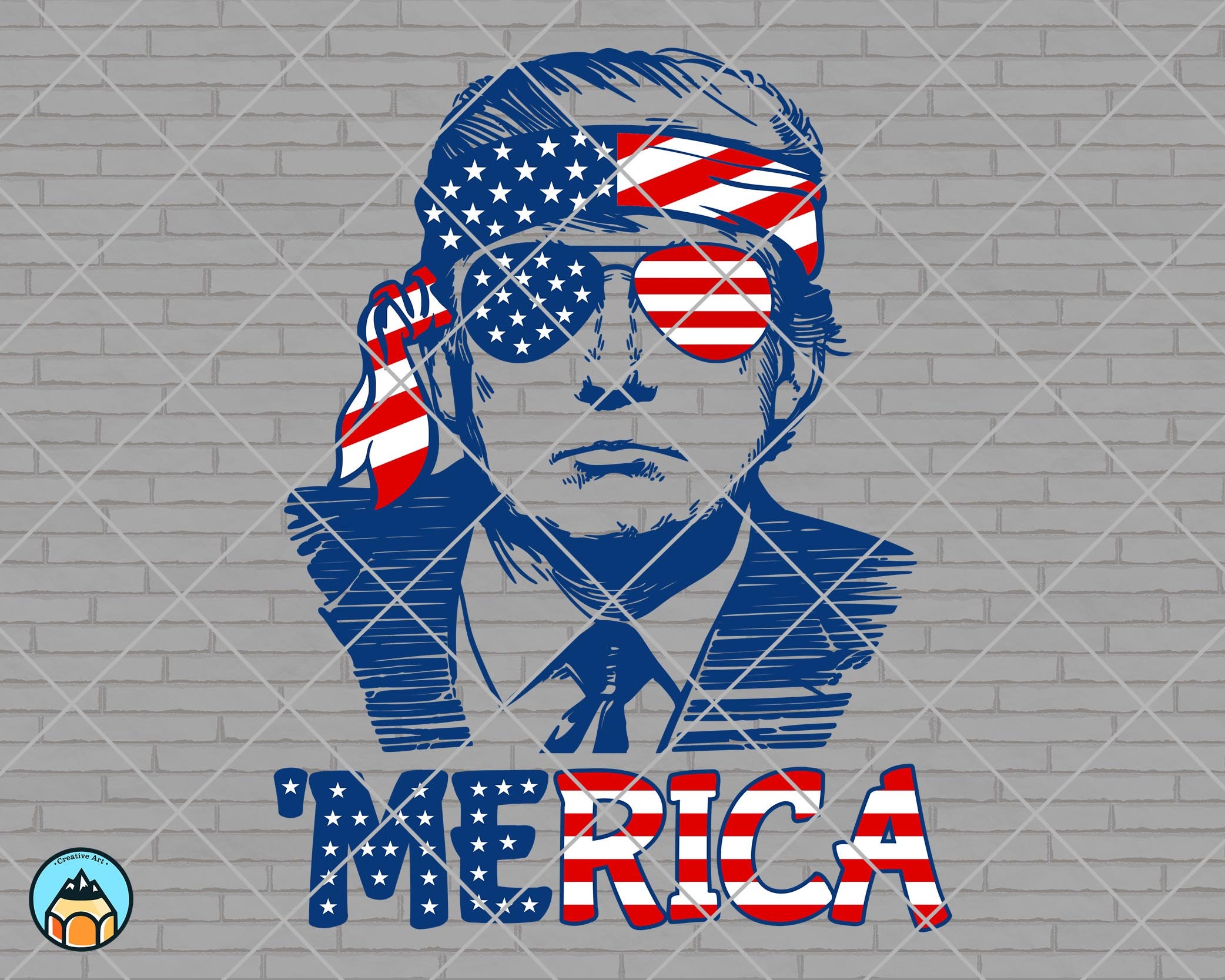 Trump Merica svg Merica svg Trump svg Donald Trump svg | Etsy