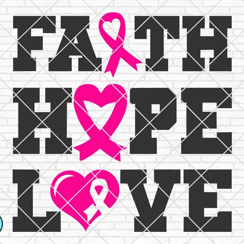 Pink Ribbon Butterfly Svg. Breast Cancer Awareness Fight - Etsy