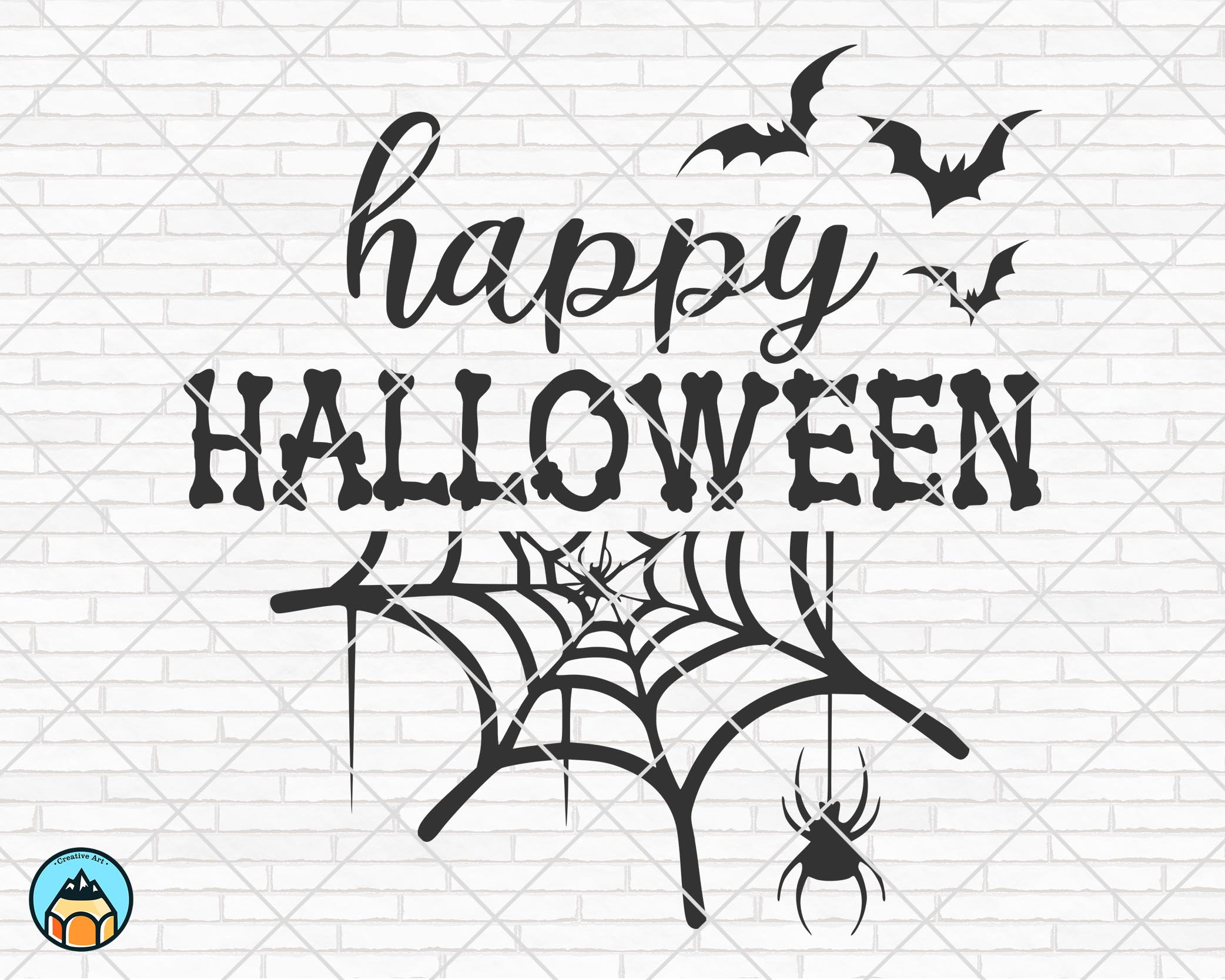 Happy Halloween svg Halloween svg Pumpkin svg Spider Web | Etsy