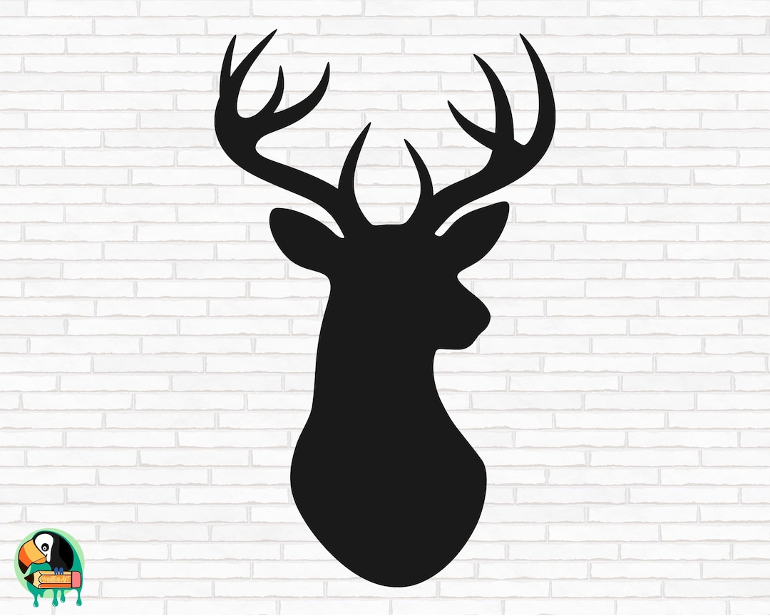 Deer Head SVG, Buck Head Svg, Deer Hunting Svg, Buck Svg, Deer Svg, Hunting Svg, Deer Antlers ...