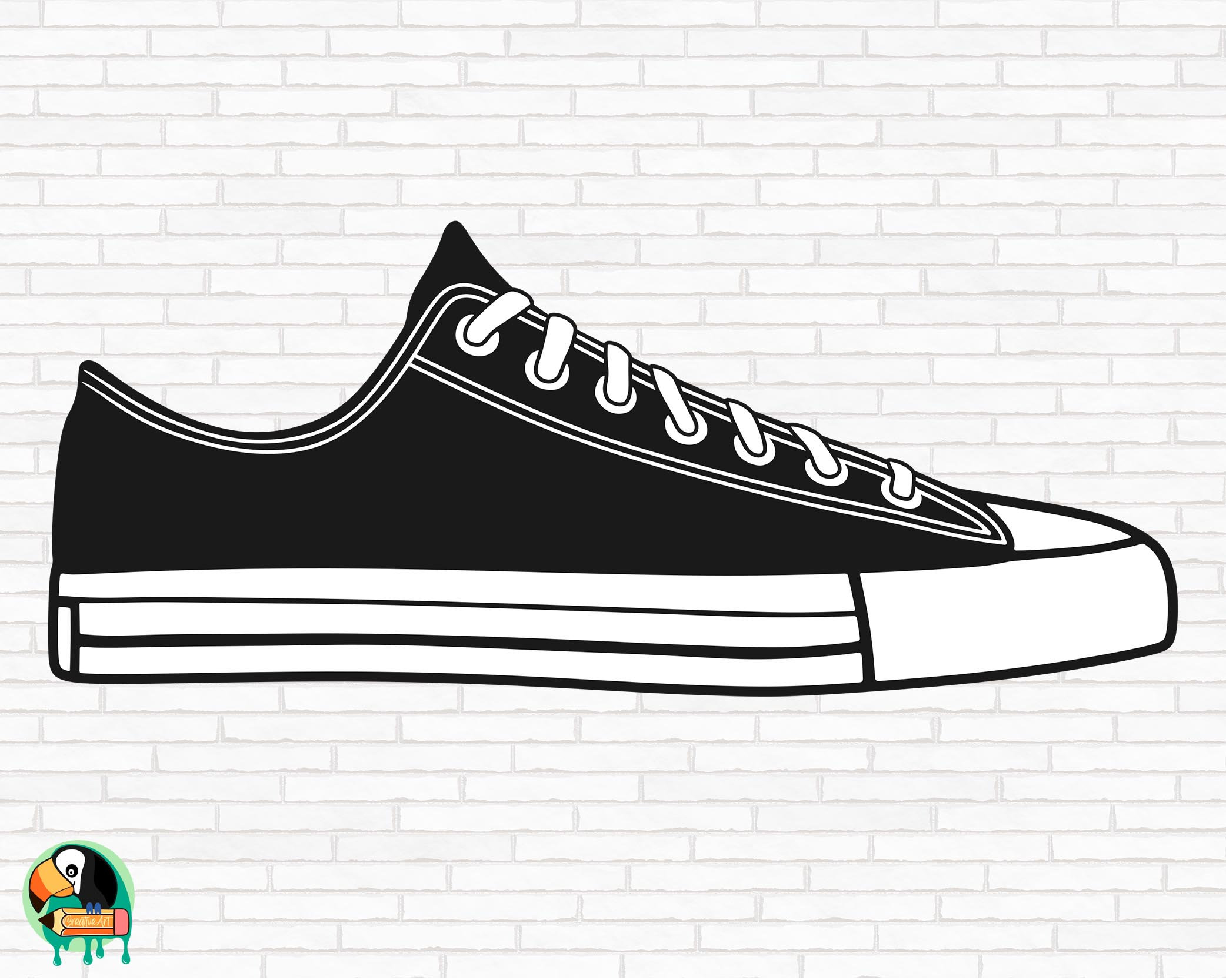 Converse Shoe Drawing Converse Shoe Drawing