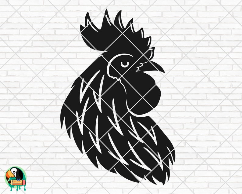 Rooster Head SVG, Rooster Svg, Rooster Vector, Rooster PNG, Animal Svg ...