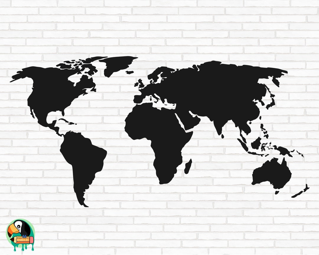 World Map SVG, World Svg, Travel Svg, Global Map Svg, World Map Vector ...