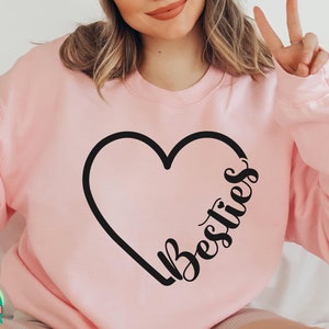 Besties Heart SVG, Besties Svg, Best Friends Svg, Bff Svg, Friendship ...