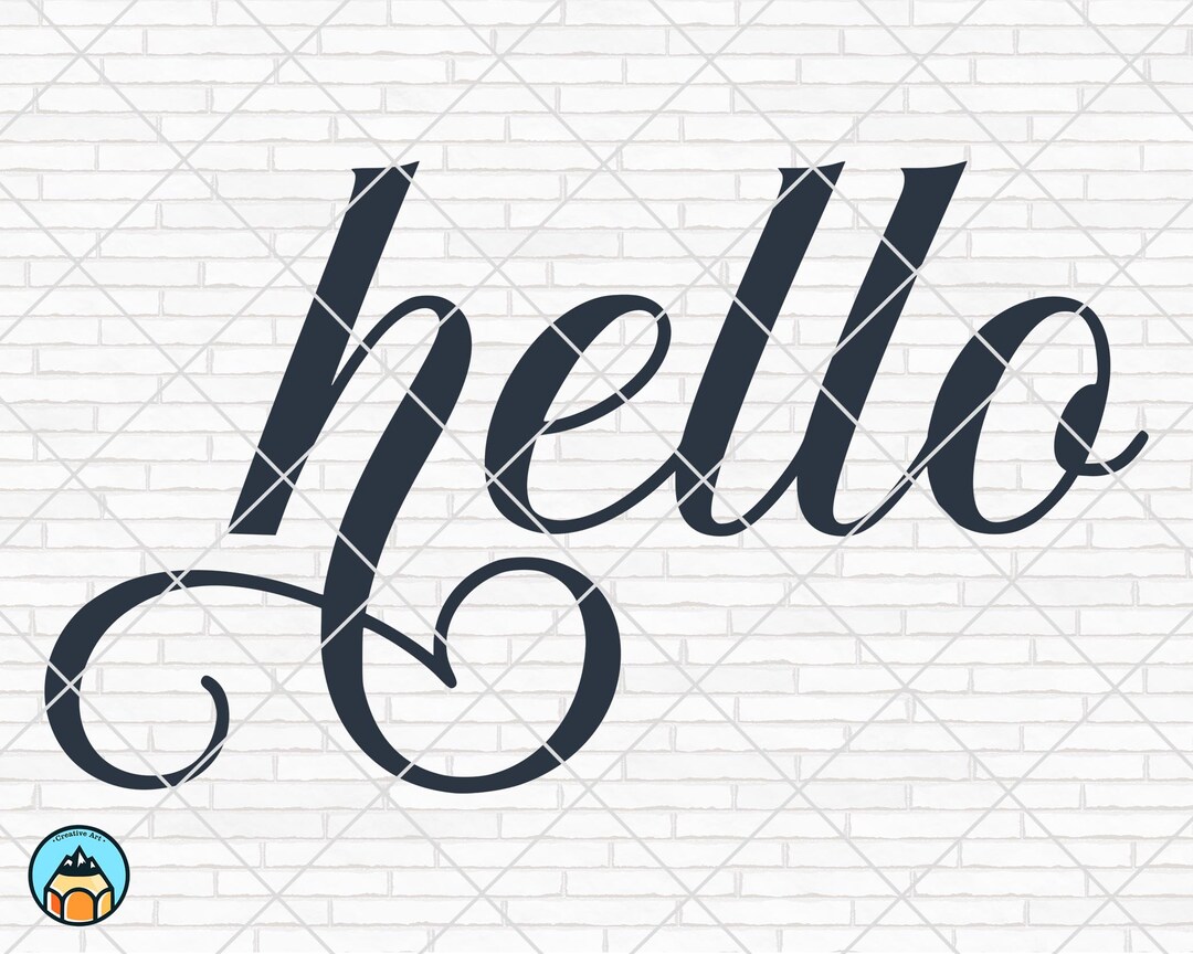 Hello Svg, Welcome Svg, Front Door Sign Svg, Greeting Svg, Sign Svg ...
