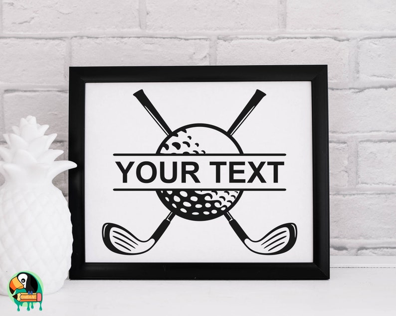 Golf Monogram SVG Golf Split Frame Svg Golfing Svg Golfer - Etsy