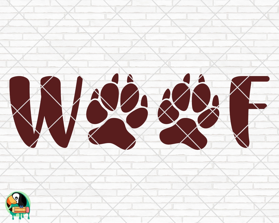 Woof SVG, Dog Lovers Svg, Woof Cut Files, Cricut, Silhouette, Png, Svg ...