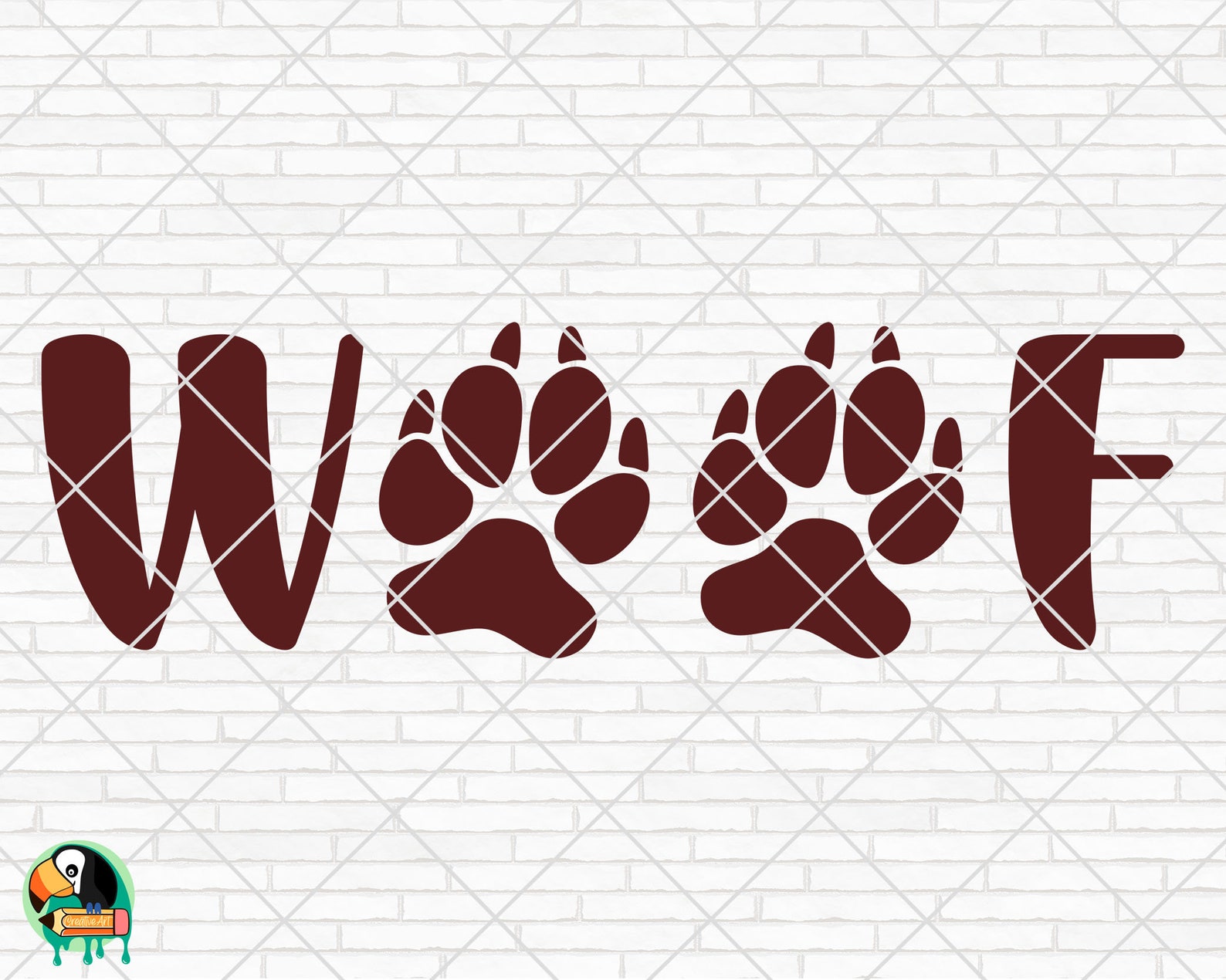 Woof SVG Dog Lovers Svg Woof Cut Files Cricut Silhouette - Etsy