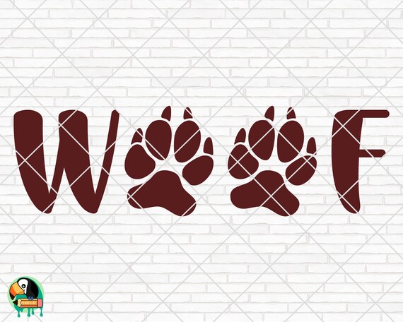 Woof SVG Dog Lovers Svg Woof Cut Files Cricut Silhouette - Etsy